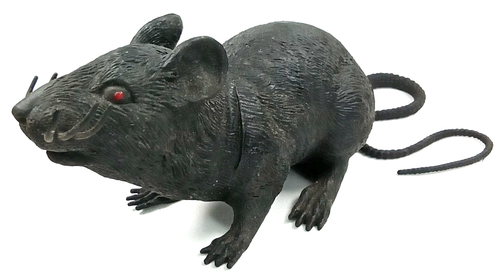 Vintage Halloween Black Rat Rubber Squeaky Toy Greenbrier 1990s | eBay