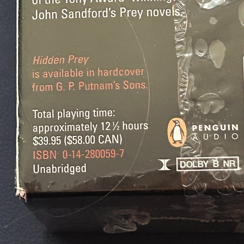 Hidden Prey by John Sandford 2004 Audio Cassette, Unabridged edition ...