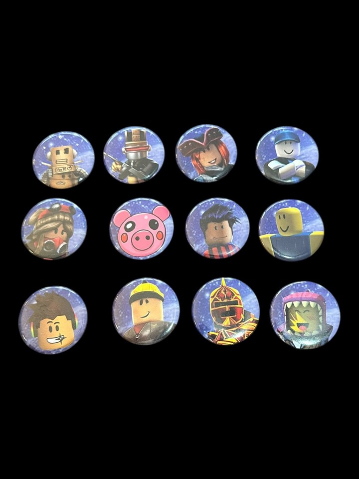 Roblox Set of 12 Twelve Buttons Pins Badges 1.75 Inches New | eBay