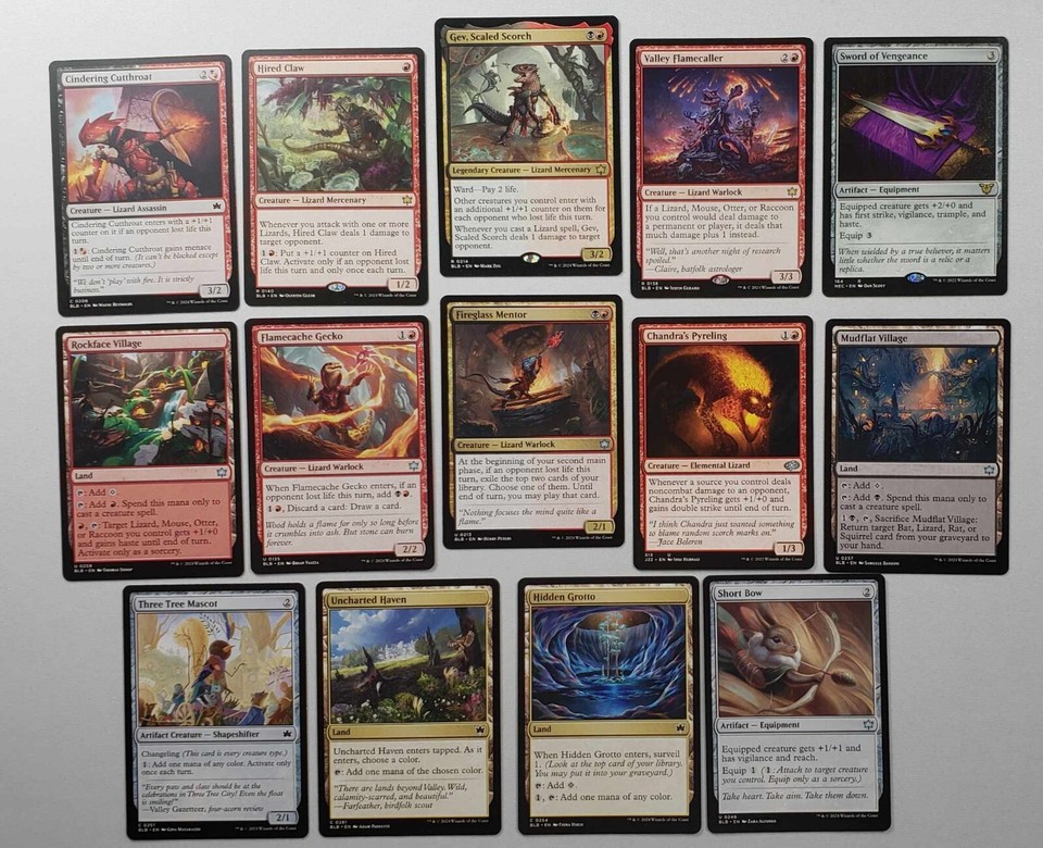 MTG Commander Gev, Scaled Scorch Custom 100 Card Lizard EDH Deck with ...