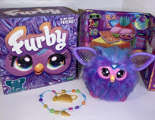 Furby Purple Plush Interactive Toy 2023 Hasbro Tested And Works ...