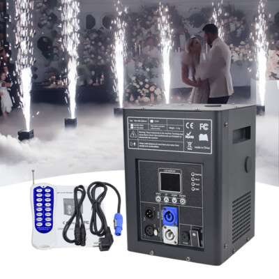 750W Cold Spark Machine DMX Control Wedding Stage Effect LCD Screen DJ ...