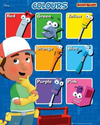 Handy Manny : Learn Colours - Mini Poster 40cm x 50cm new and sealed | eBay