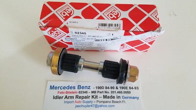 Mercedes Benz 190E 84-93 - 190D 84-89 - Idler Arm Repair Kit - Febi ...