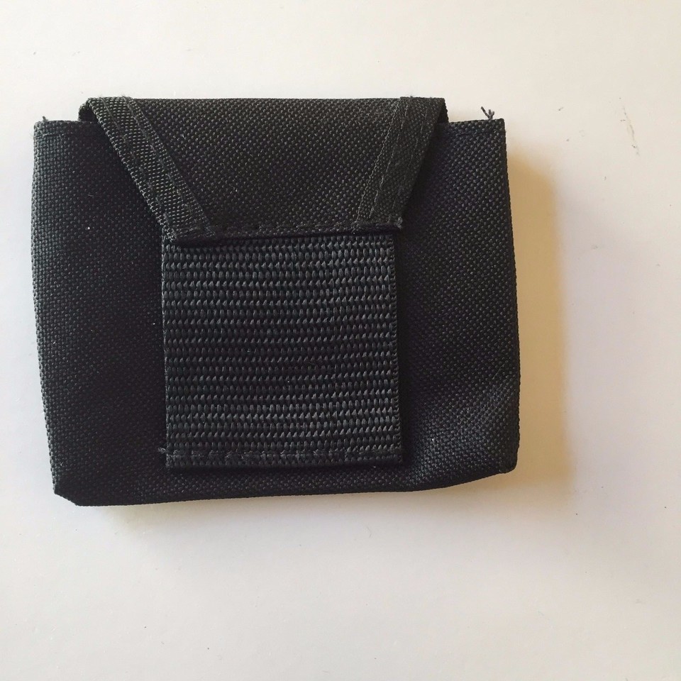EMPTY BLACK FIRST AID CORDURA POUCH WITH BELT LOOP -EXTRA SMALL -4" x 3 ...