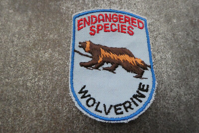 Endangered Species Wolverine Woven Cloth Patch Badge (L89S) | eBay