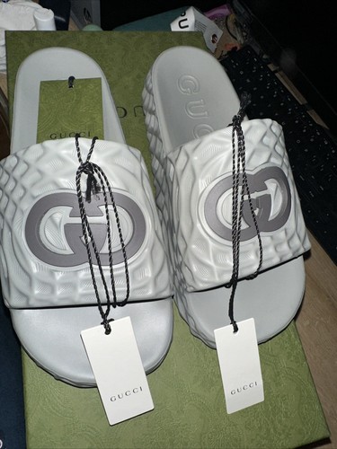 Gucci Slides Grey Rubber | eBay