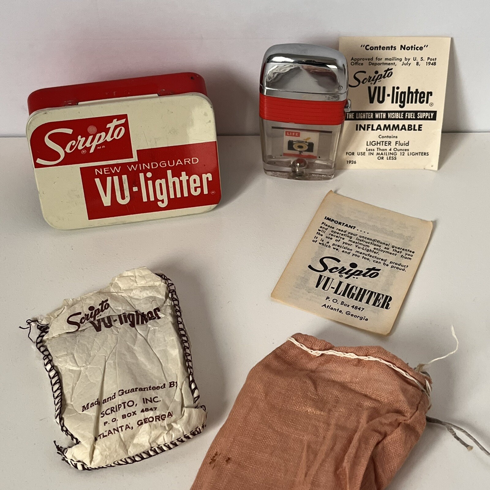 VTG 1959 Scripto Vu Lighter Camera Time Life Advertisement “watch the ...