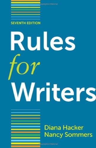RULES FOR WRITERS WITH WRITING ABOUT LITERATURE (TABBED By Diana Hacker ...