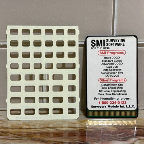 SMi SCE V7 Standard Cogo Card Version 7 & Overlay for the HP 48GX | eBay