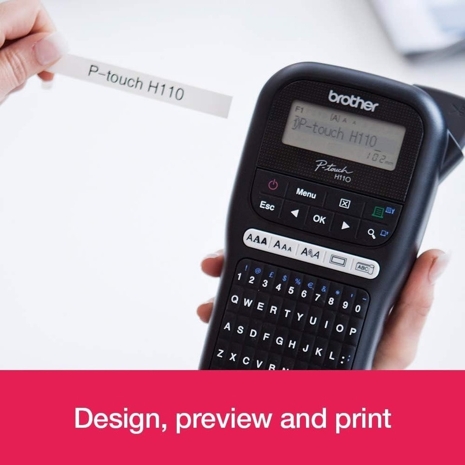 Brother PT-H110 Label Printer | P-Touch Labeller | QWERTY Keyboard ...