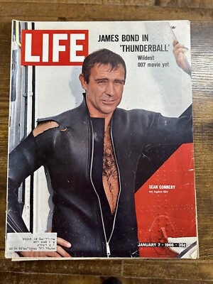 LIFE Magazine January 7, 1966 James Bond Sean Connery Thunderball ...