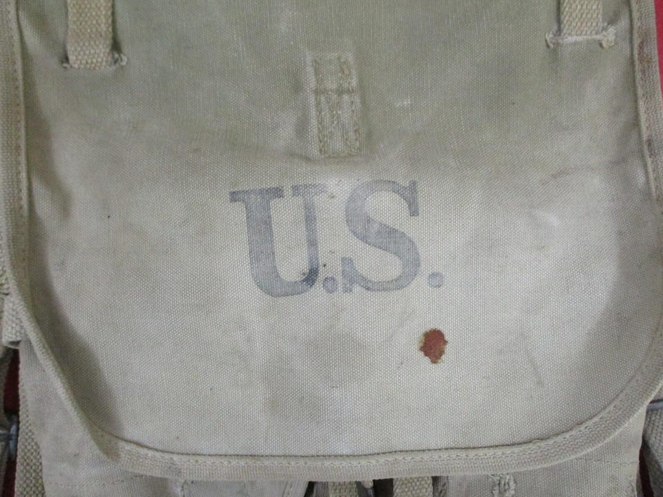 WWI Era US Army M1910 Haversack Pack - Khaki Color - Plant Bros. 1918 ...