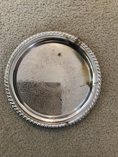 Kent Silversmiths silver plated 8" tray, NEW old stock | eBay