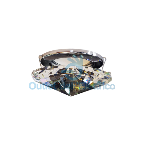 ORA LIGHT 451/F.CRL Spot Encastré Métal Brillant Et Cristal GU4 1X35W ...