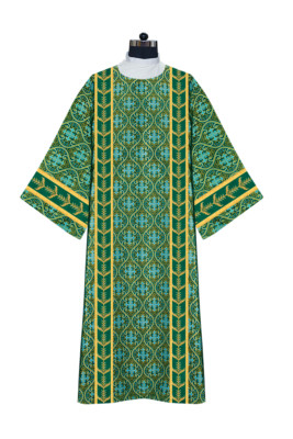 Premium Ogee Green Deacon Dalmatic with Ornate Embroidered Trims | eBay