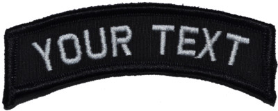 LARGE Custom Text Tab Patch | eBay