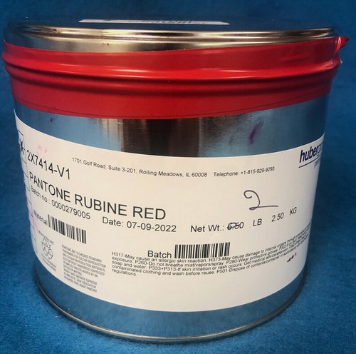 PANTONE PMS RUBINE RED WT WORK & TURN OIL BASE 2# CAN | eBay