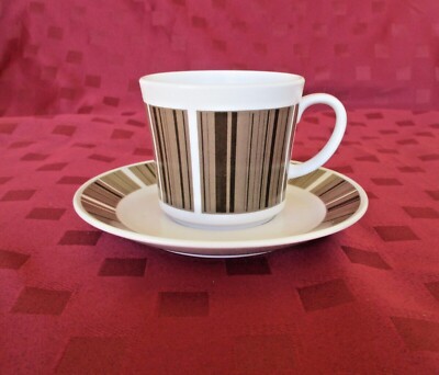 Vintage Noritake Japan Progression Cup & Saucer Duo *Newel Pattern 1966 ...