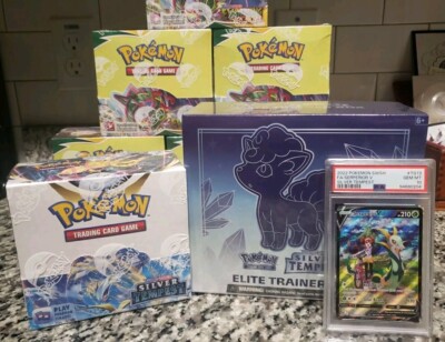 Silver Tempest Booster Box + ETB New Sealed + Serperior V TG13 PSA 10 ...