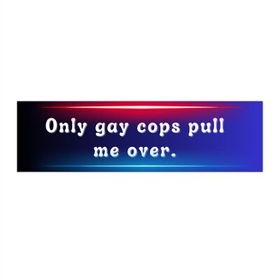 Funny cop bumper sticker | eBay