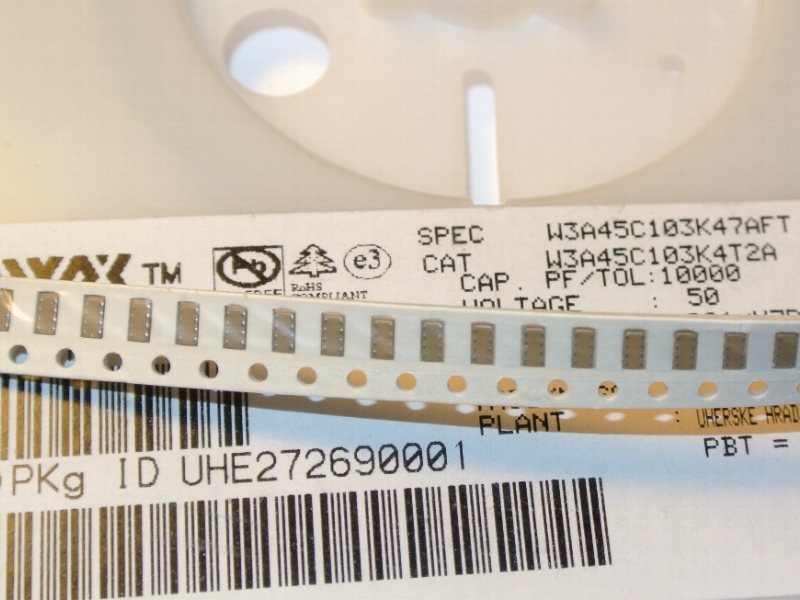 10nF 50V Capacitor Array 0612 SMD 4xCapacitor AVX W3A45C103K4T2A [QTY ...