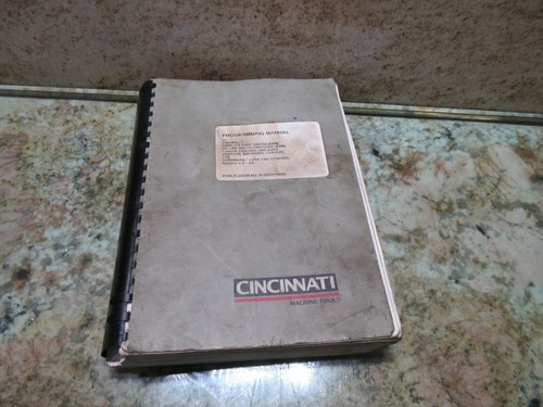 CINCINNATI Machine Outils Programmation Manuel Arrow Dart 91203568A001 ...
