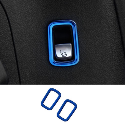For Mercedes-Benz GLC 2016 2017-2022 Blue Steel Rear L&R Seat Button ...
