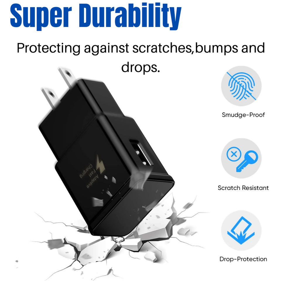 US Adapter Android Phone Charger for Samsung Fast Charging with Type C ...