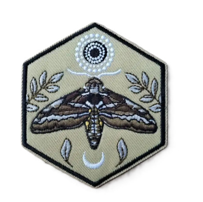 Sphinx Moth Embroidered Patch Iron on or Sew 2.5" | eBay