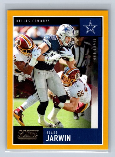 2020 Score #167 Blake Jarwin Gold Dallas Cowboys | eBay