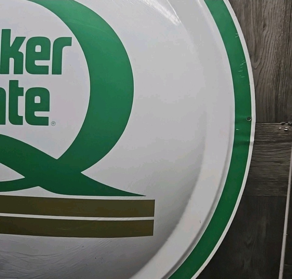 Vintage Quaker State Motor Oil Gas Station Advertising Bubble Button ...