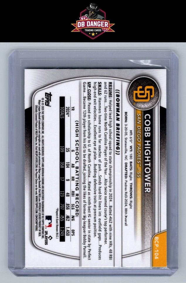 2025 BOWMAN CHROME COBB HIGHTOWER MEGA BOX MOJO | eBay