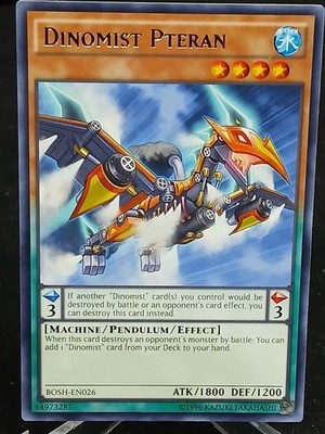 Yu-Gi-Oh! Dinomist Pteran BOSH-EN026 R MP | eBay