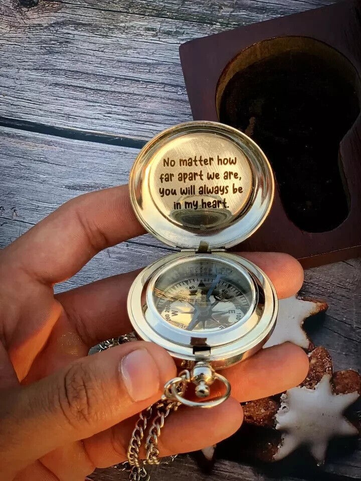 Engraving compass Working Unique brass Push Button Compass ...