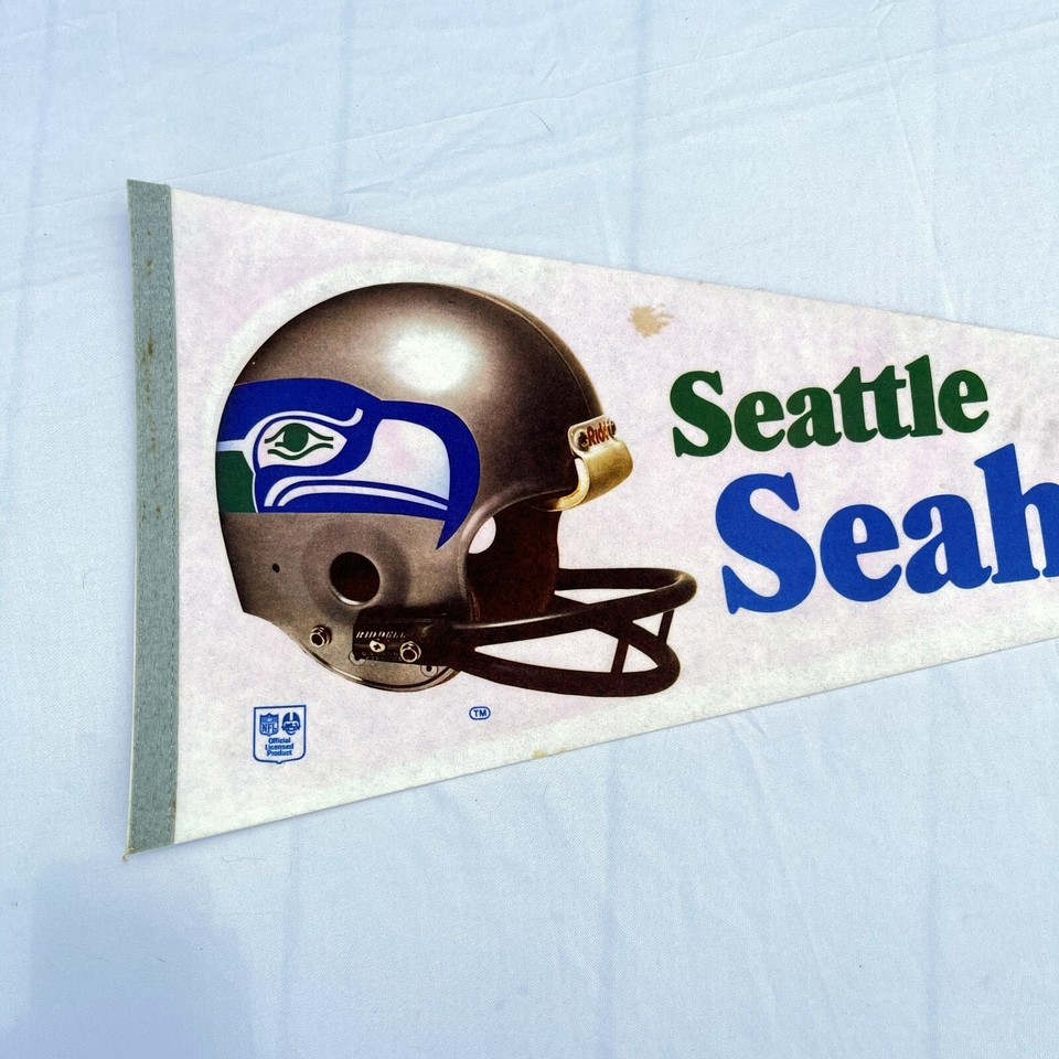 Vintage Seattle Seahawks Helmet Full-Sized Felt Pennant NFL Football | eBay