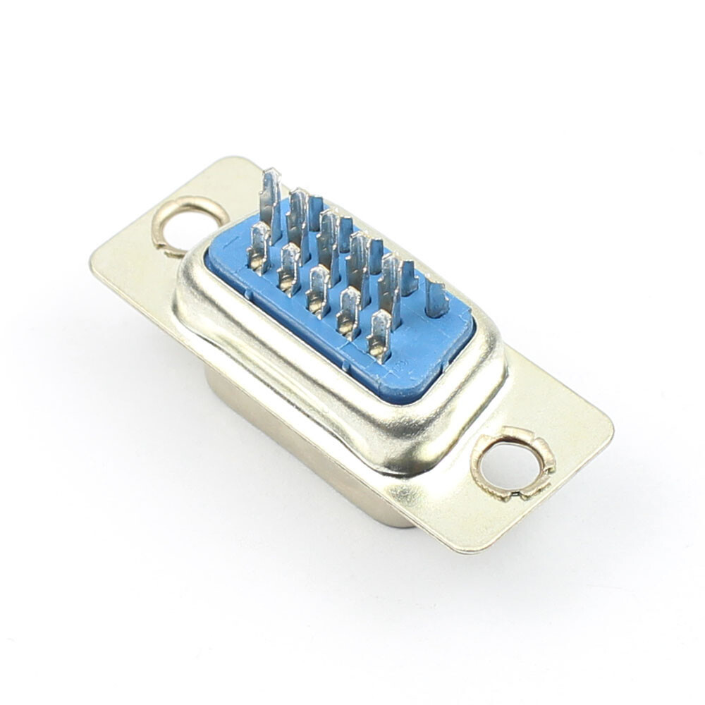 100Pcs HD D-SUB 15 Pin VGA Male Solder Type Plug Adapter Connector ...
