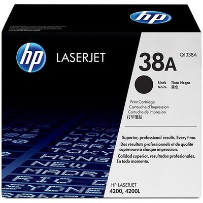 Genuine HP 38A Black Toner Cartridge Q1338A 808736185417 | eBay