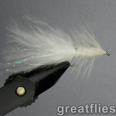1 dozen (12) - Woolly Bugger - WHITE | eBay