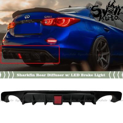 Rear diffuser with F1 flashing brake light | Infiniti Q50 Forum