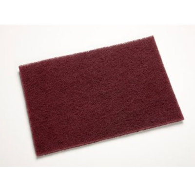 20ct 3M Scotch-Brite Hand Pad Maroon 7447 General Purpose Abrasive Pads ...