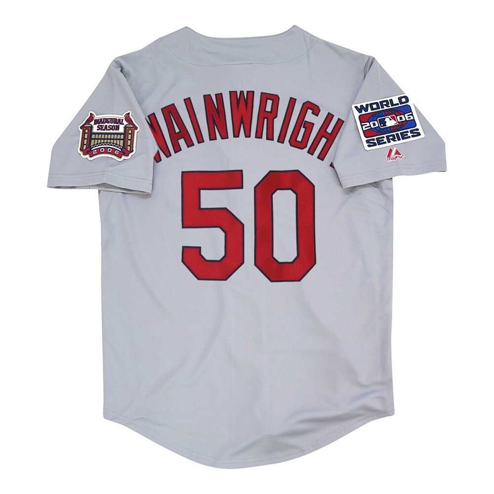 Adam Wainwright St. Louis Cardinals 2006 World Series Road Jersey Men's ...