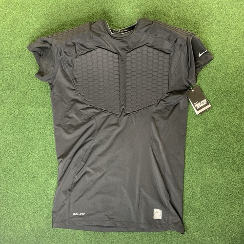 3XL Nike Pro Combat Padded Compression Football Shirt Men’s Black Dri ...