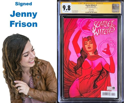 Scarlet Witch 1 CGC 9.8 Signed Jenny Frison Variant 2024 Marvel Comics ...