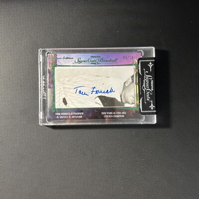 2012 Tristar Signa Cuts Tom Ferrick Bronx Edition Cut Auto 6/10 | eBay