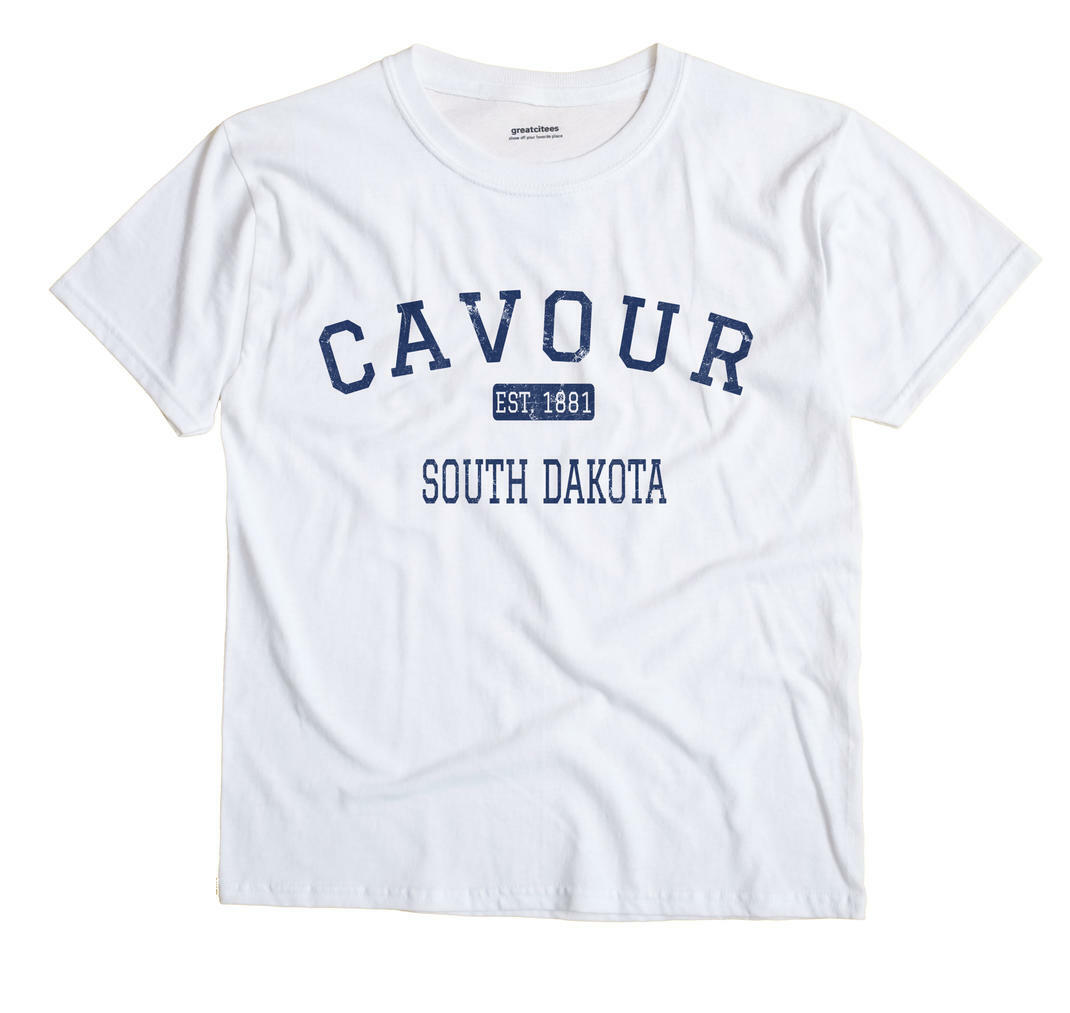 Cavour South Dakota SD T-Shirt EST | eBay