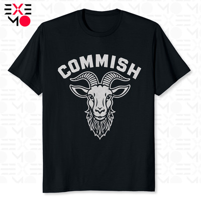Fantasy Football Commissioner Funny Commish Goat Unisex T-Shirt S-5XL ...
