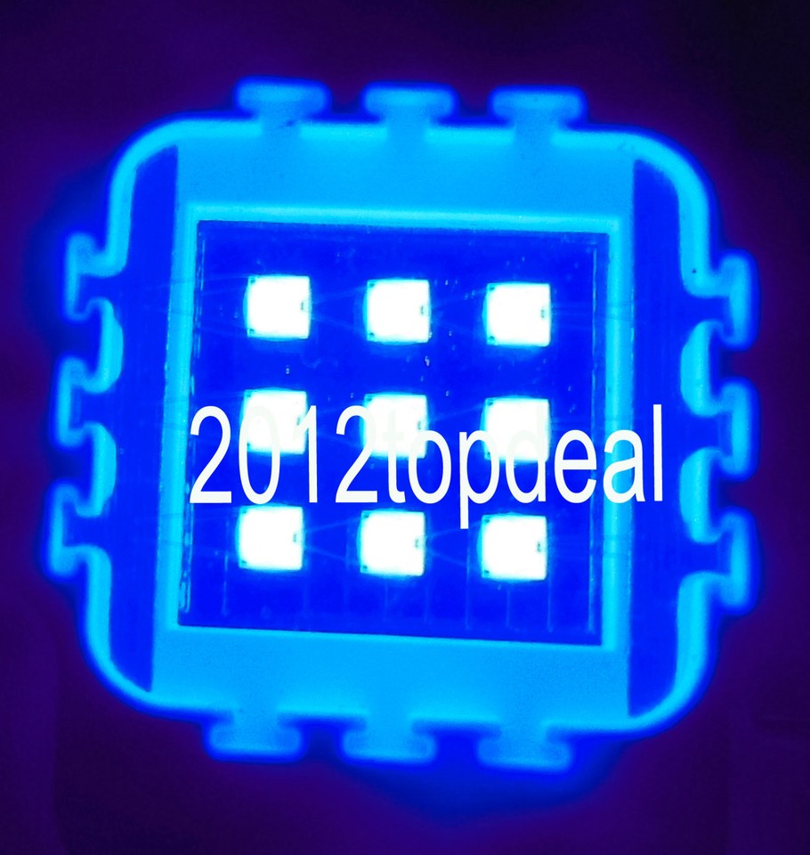 10W 450nm-460nm Royal Blue LED 9-12VDC for Aquarium light high power ...