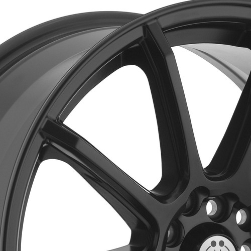 Konig CONTROL Wheels 16x7 (40, 4x114.3, 73.1) Black Rims Set of 4 ...