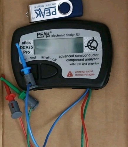 ** PEAK ATLAS DCA 75 PRO ** ADVANCED SEMICONDUCTOR ANALYZER Con ...
